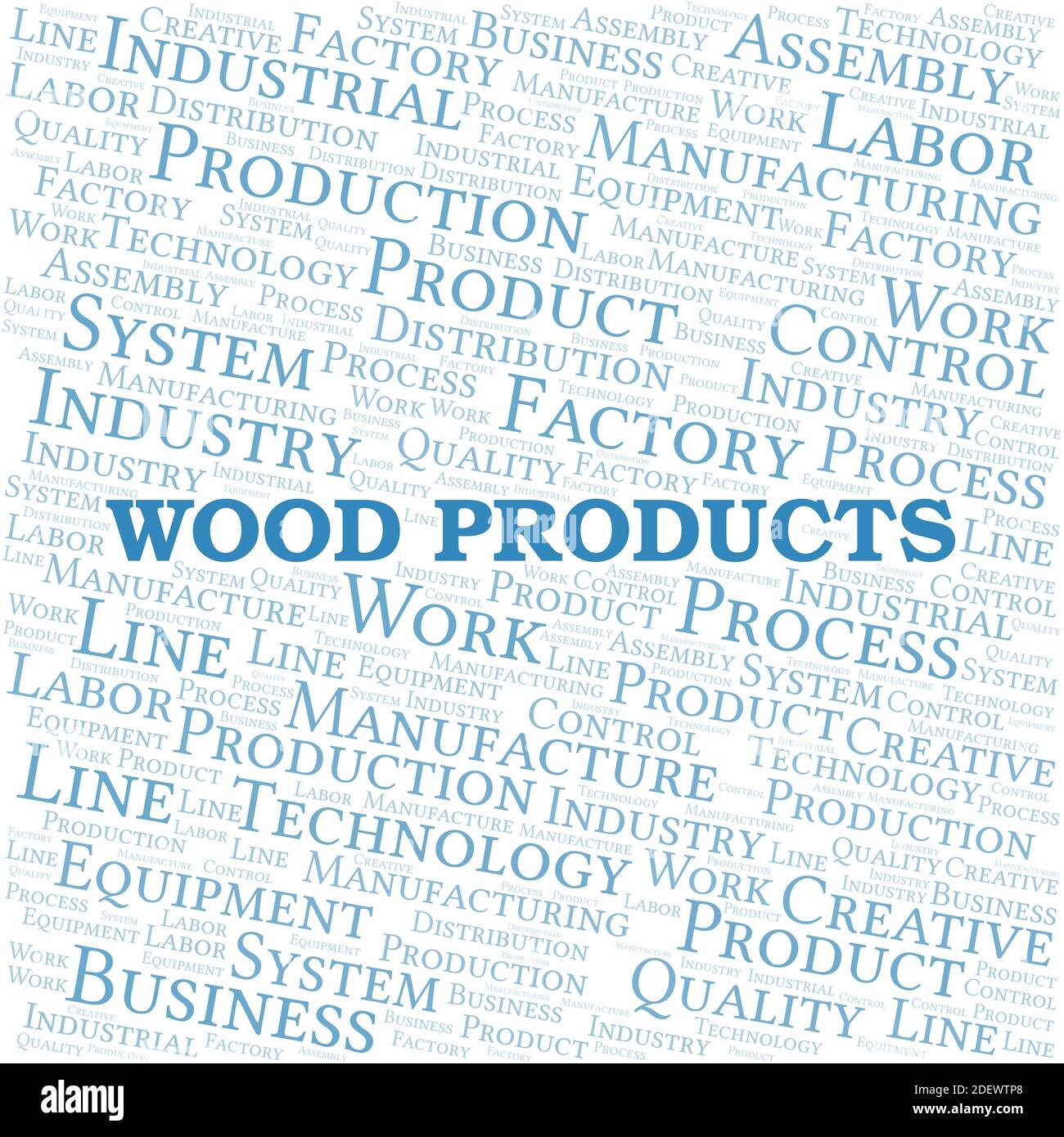 Wood Products word cloud create with the text only Stock Vector Image ...
