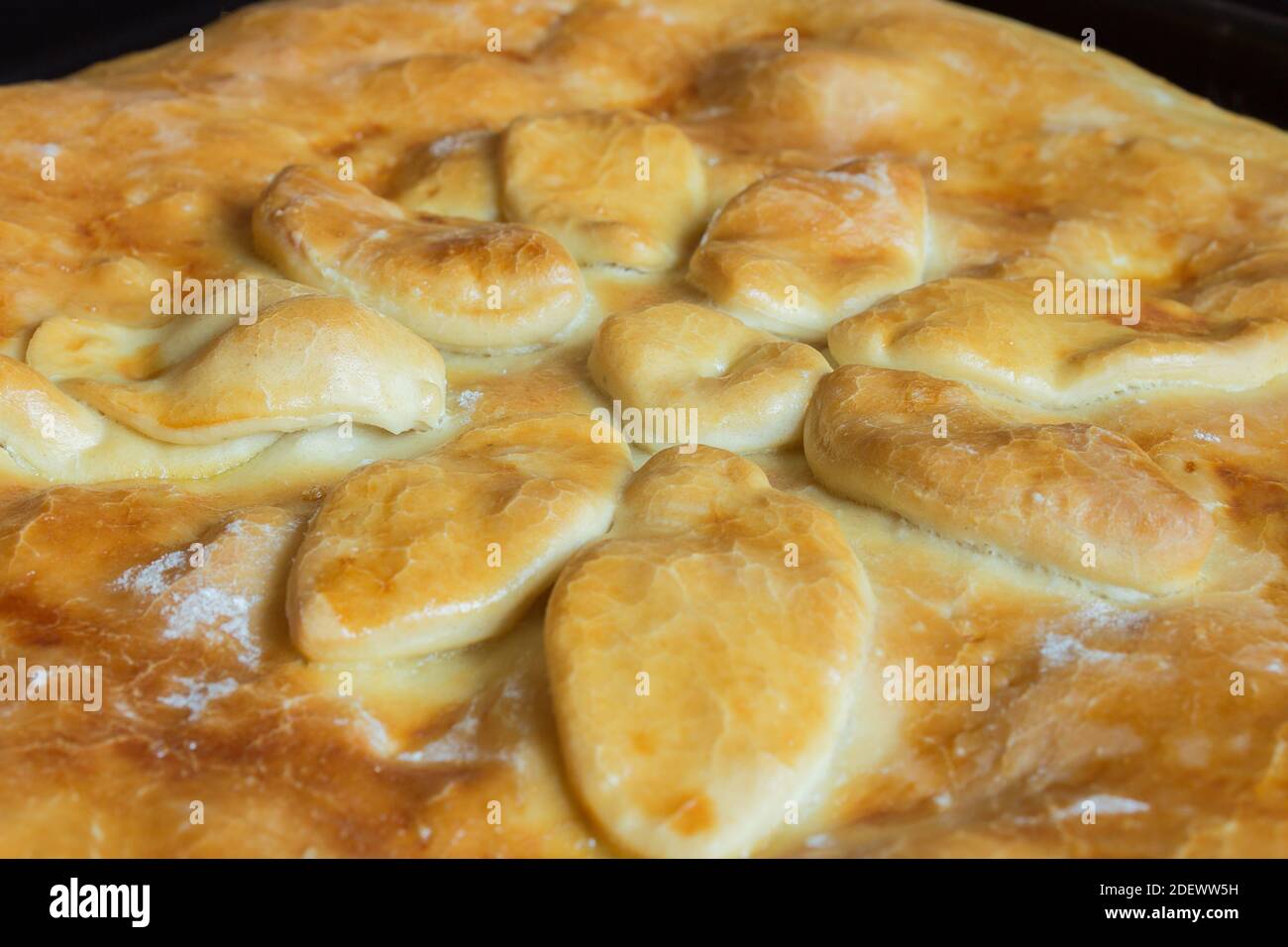 Traditional Spanish homemade dessert covered in caramelized egg ...