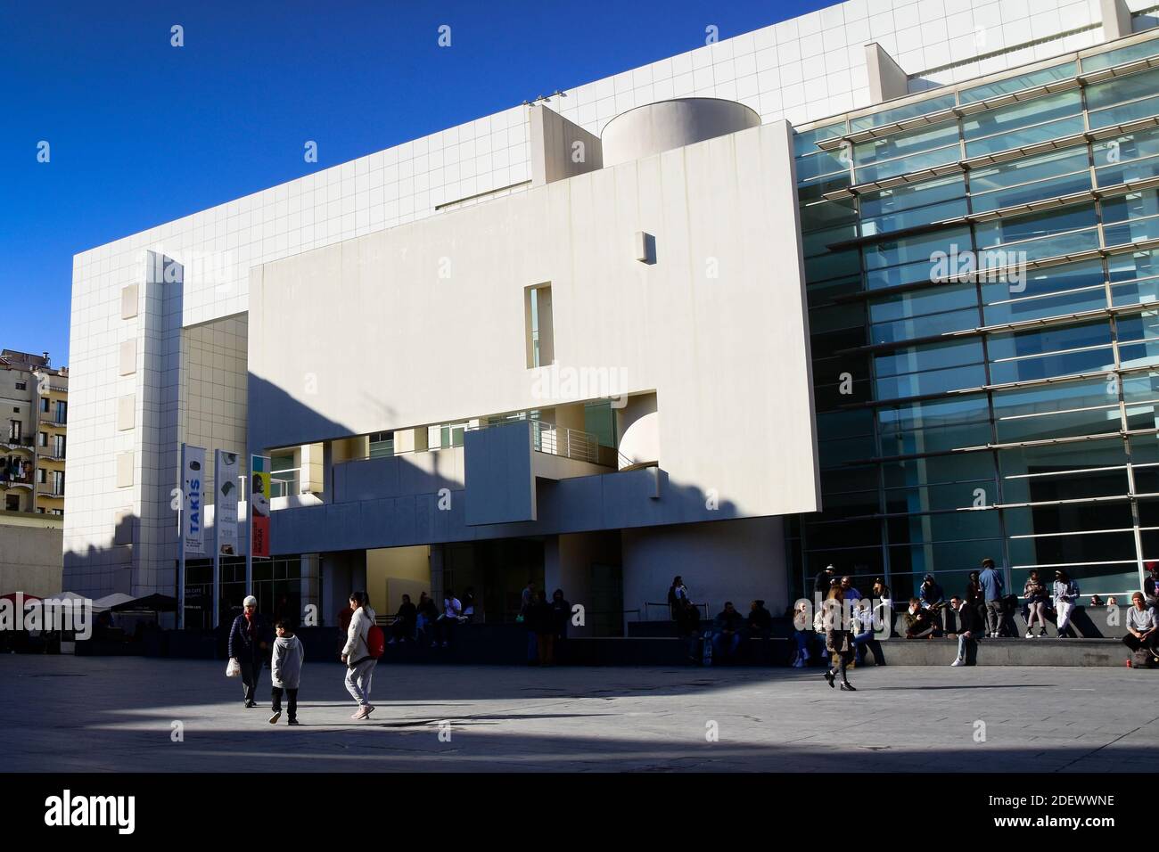 Museu d'Art Contemporani de Barcelona, MACBA, designed by the architect ...
