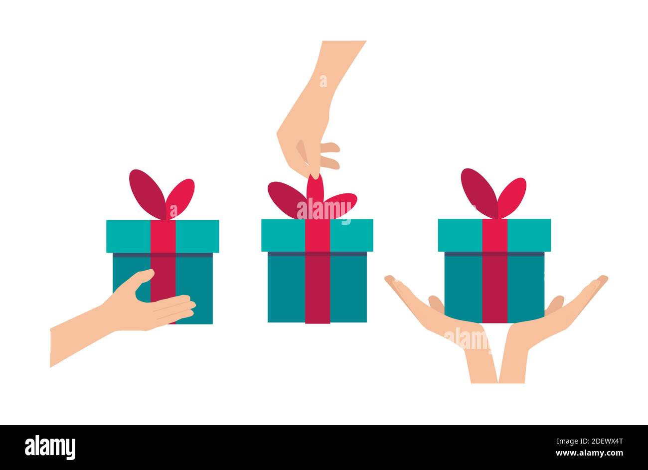 Gift box for the holiday. Symbol of loyalty and reward program. Online ...