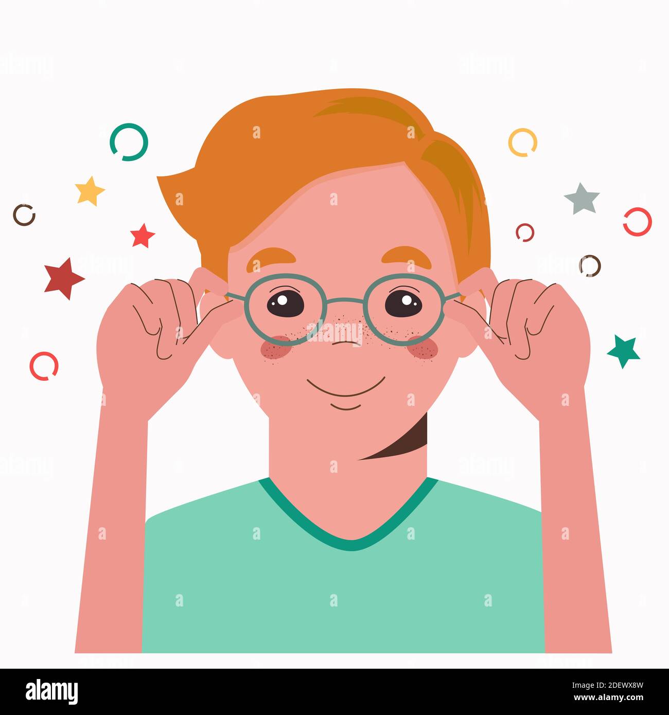 Children vision checkup in ophthalmological clinic. Optometrist ...