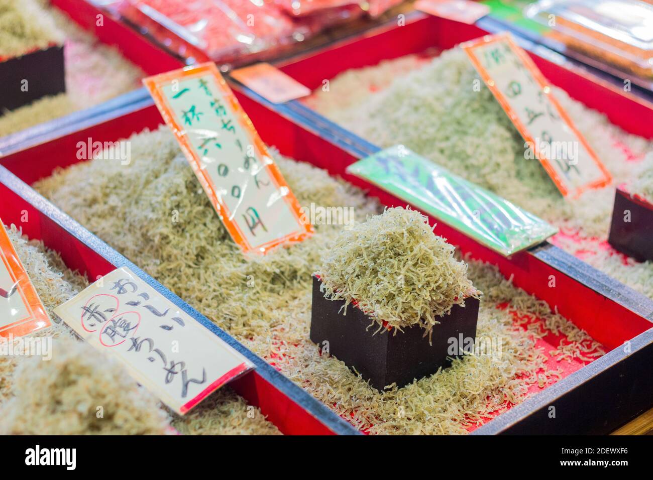 Dried food sold at the Nishiki Market in Kyoto, Japan Stock Photo - Alamy