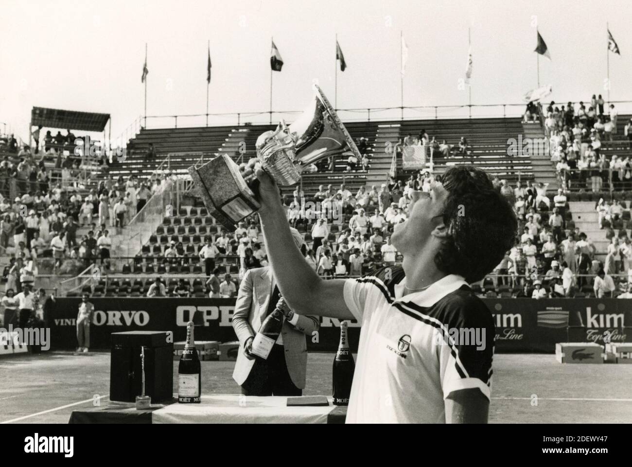 American tennis player Jimmy Arias, Italian Open 1983 Stock Photo - Alamy