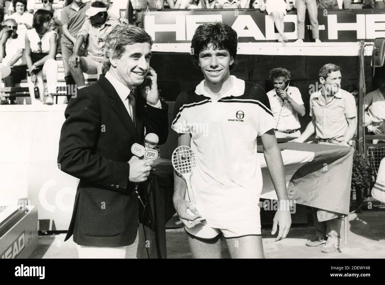 American tennis player Jimmy Arias, Italian Open 1983 Stock Photo - Alamy