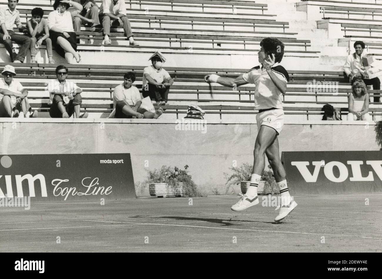American tennis player Jimmy Arias, Italian Open 1983 Stock Photo - Alamy