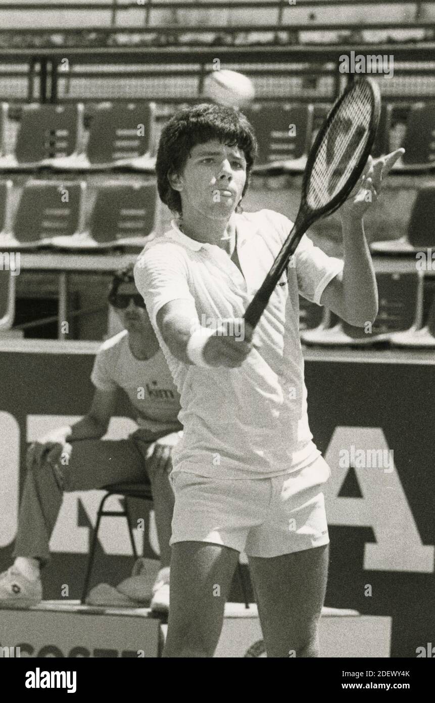 American tennis player Jimmy Arias, Italian Open 1983 Stock Photo - Alamy