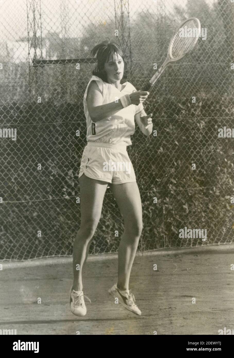 Italian tennis player Elena Falappa, 1980s Stock Photo - Alamy