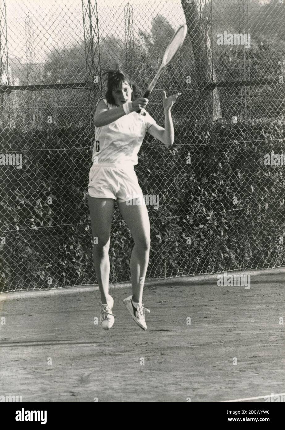Italian tennis player Elena Falappa, 1980s Stock Photo - Alamy