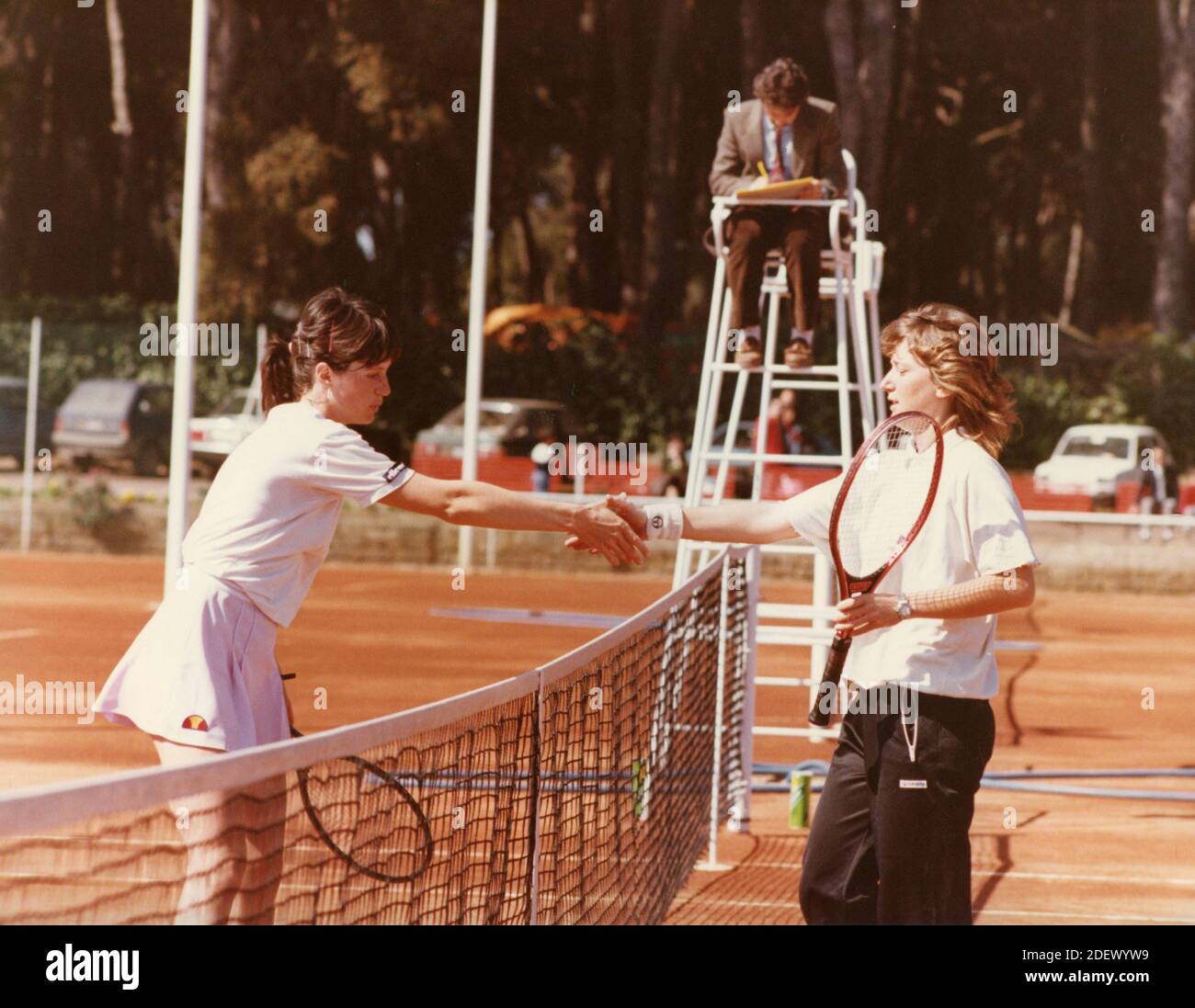 Italian tennis players Alessandra Raiteri and Elena Falappa, 1980s ...