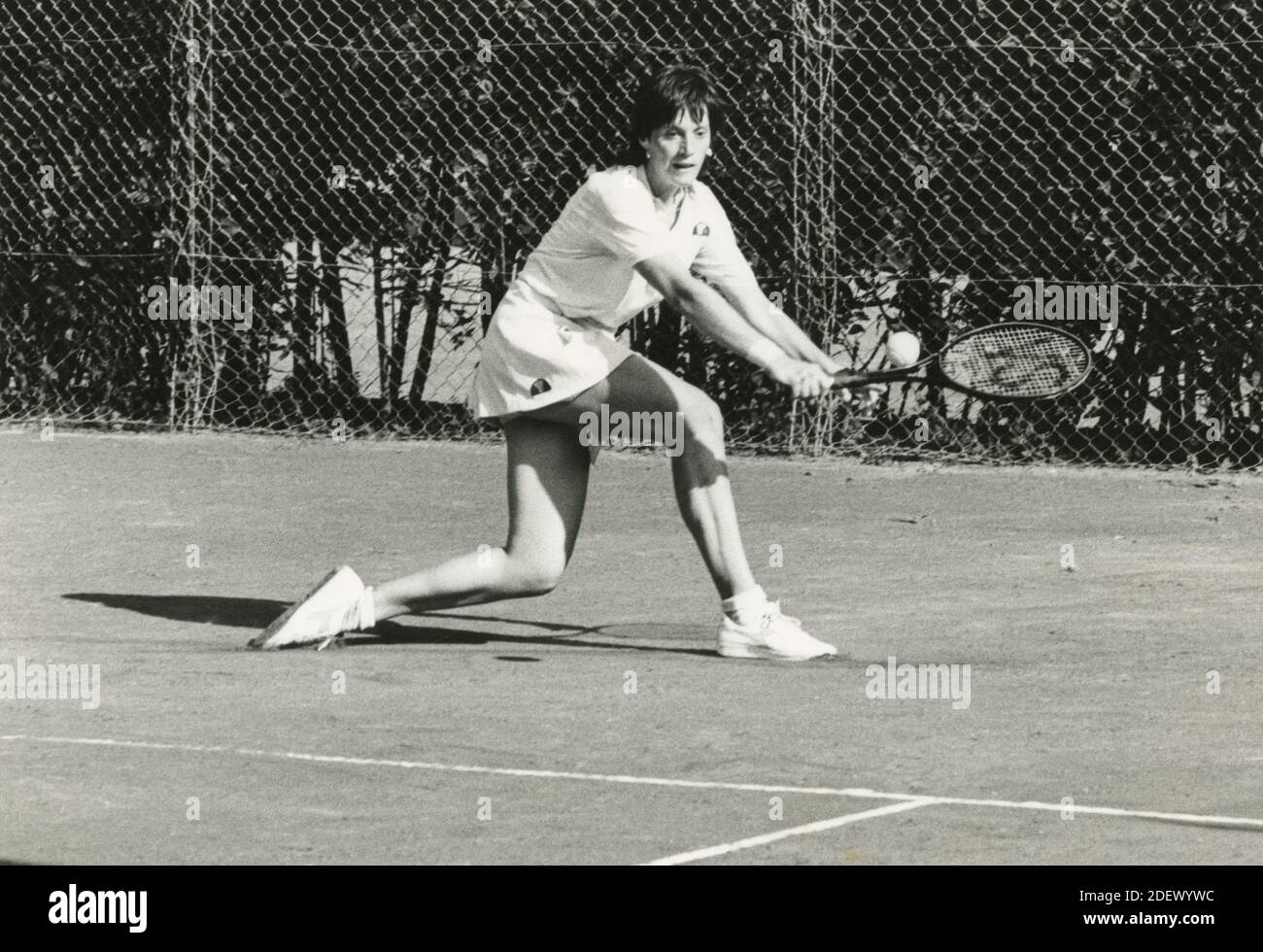 Italian tennis player Elena Falappa, 1980s Stock Photo - Alamy