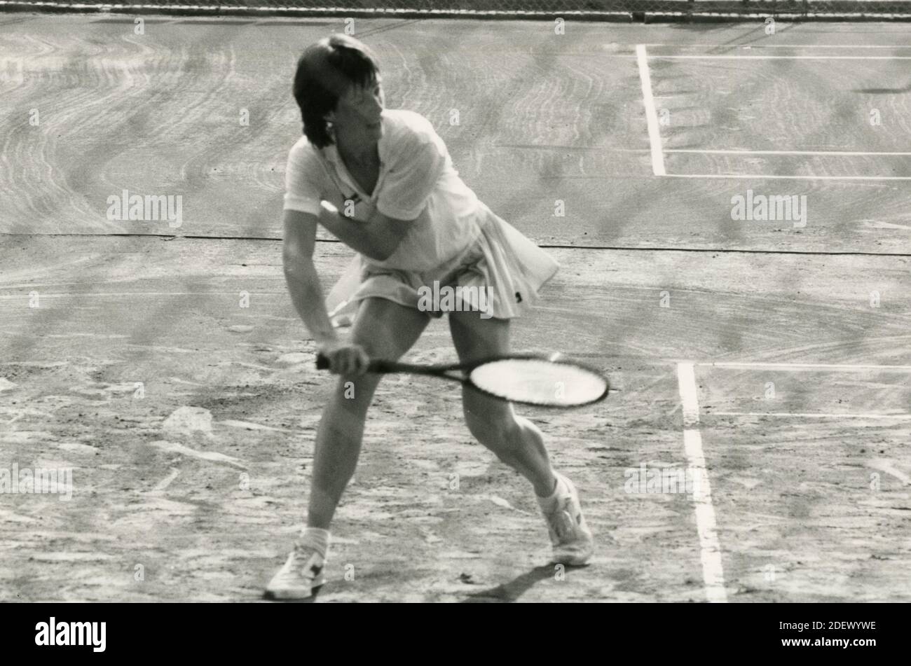 Italian tennis player Elena Falappa, 1980s Stock Photo - Alamy