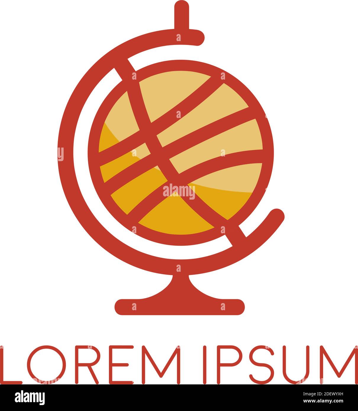 Vector simple globe icon, flat design Stock Vector Image & Art - Alamy