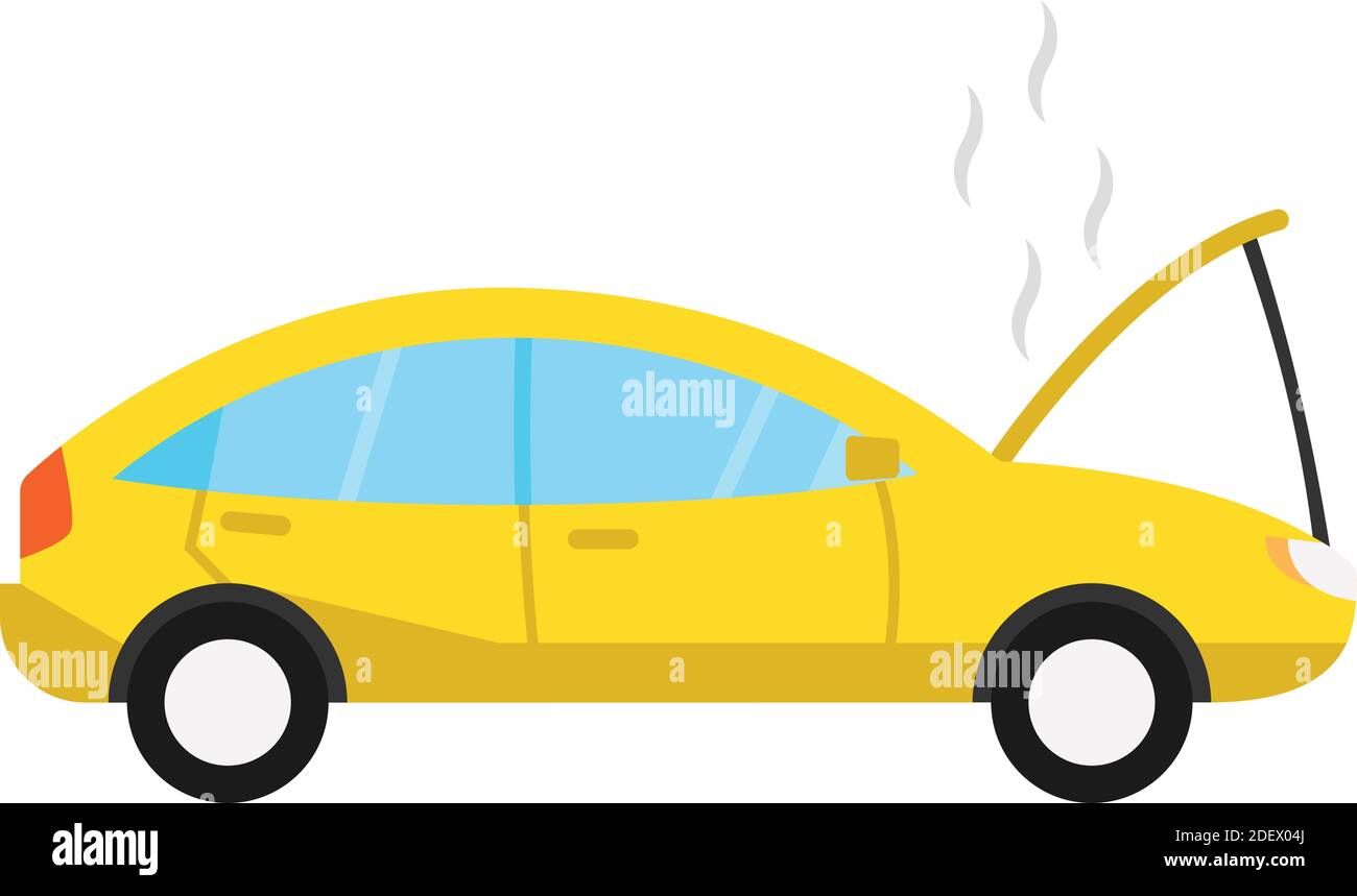 Car collision from front Stock Vector Images - Alamy