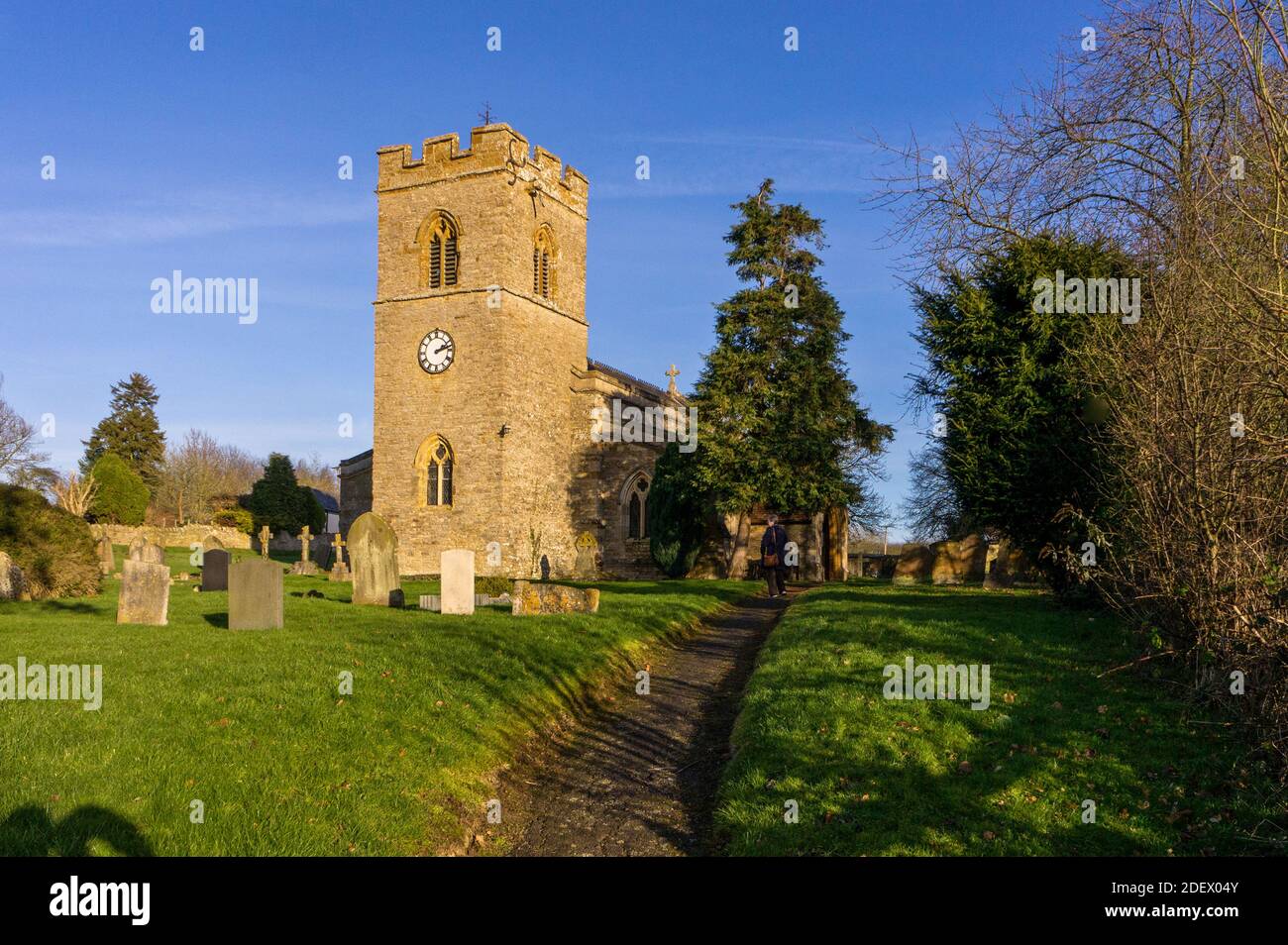 Church of St John in the village of Tiffield, Northamptonshire, UK ...