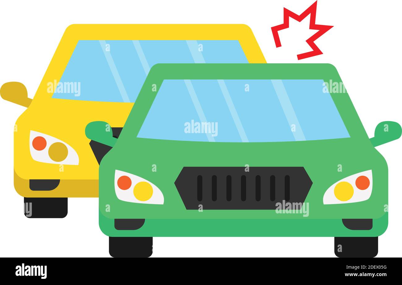 Two car collision Isolated Vector icon that can be easily modified or ...