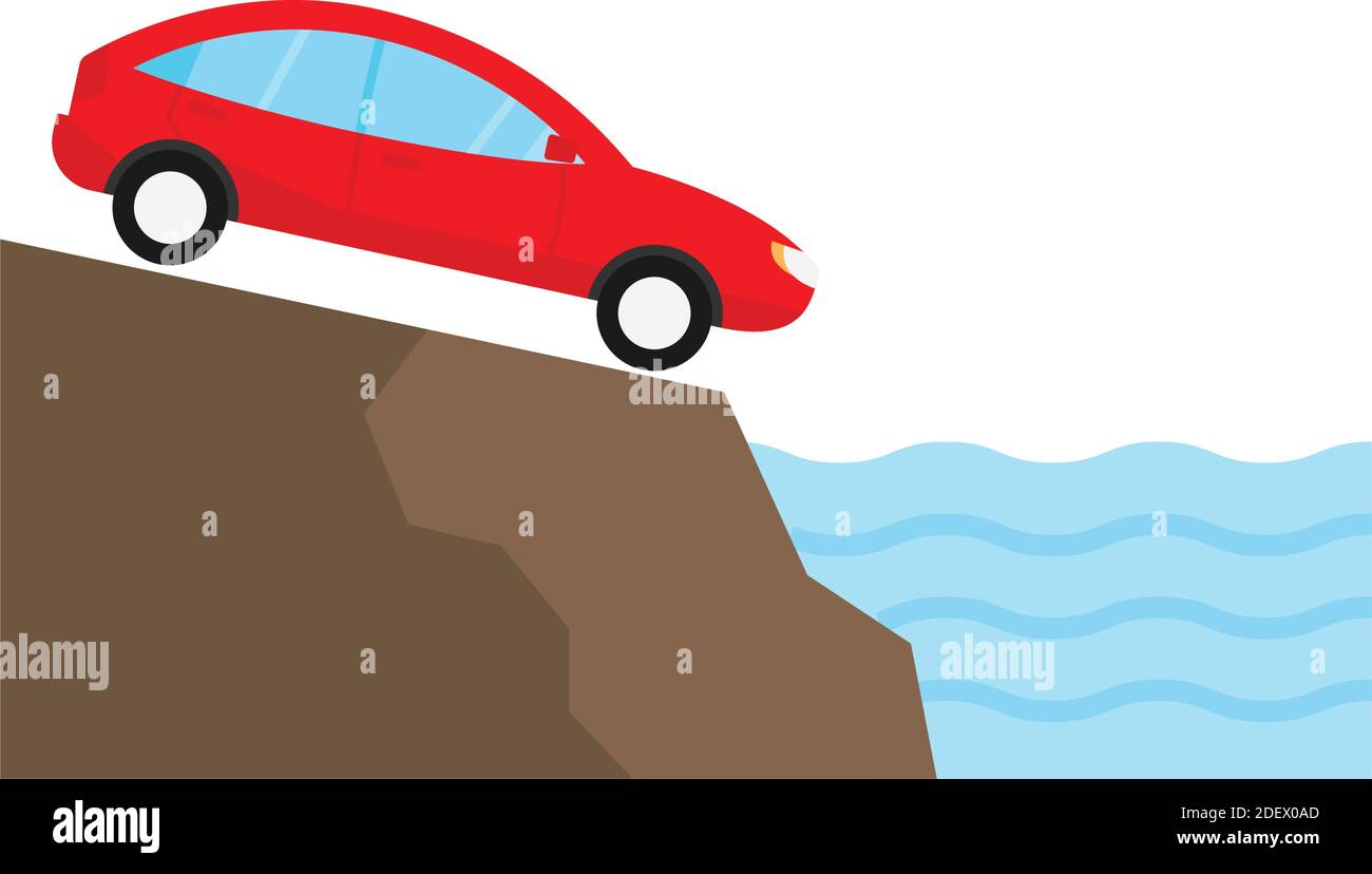 Car in falling Isolated Vector icon that can be easily modified or ...