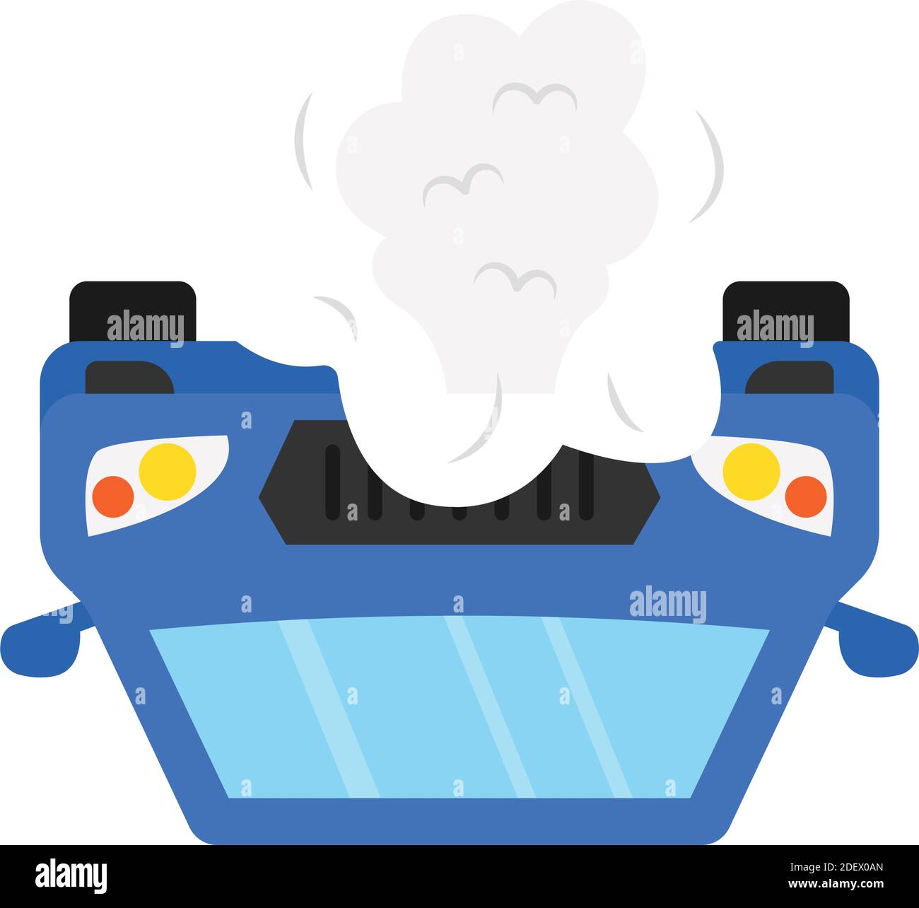 Flame from engine Isolated Vector icon that can be easily modified or ...