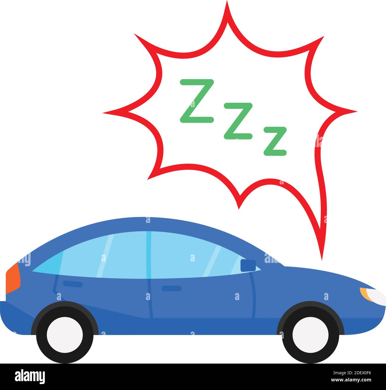Car tired due to fuel Stock Vector Images - Alamy