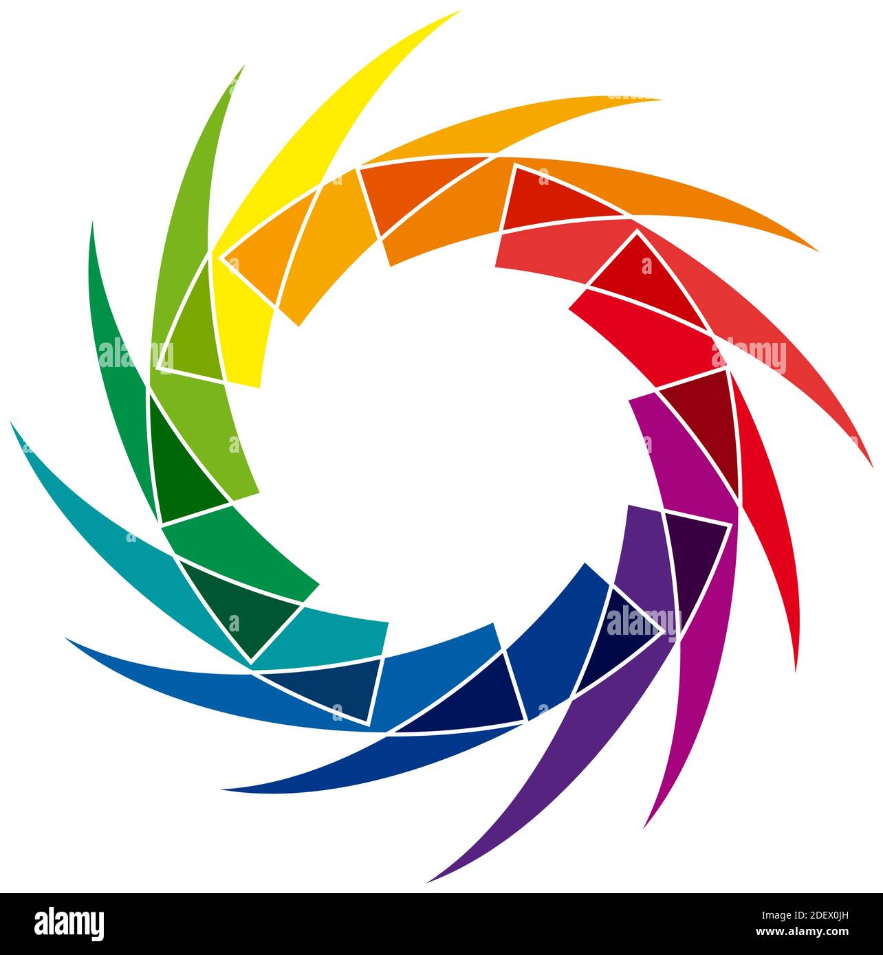 Vector abstract rings, rainbow shape Stock Vector Image & Art - Alamy