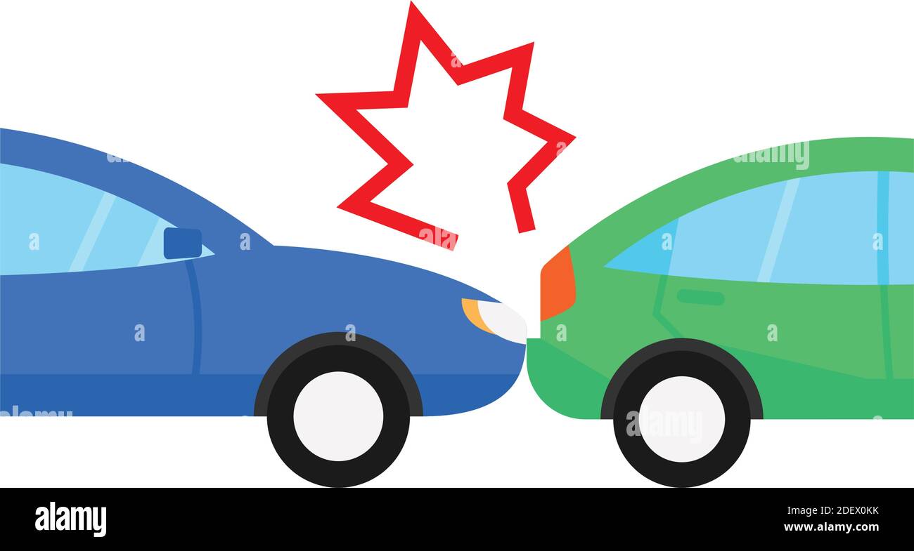 Car accident collision Isolated Vector icon that can be easily modified ...