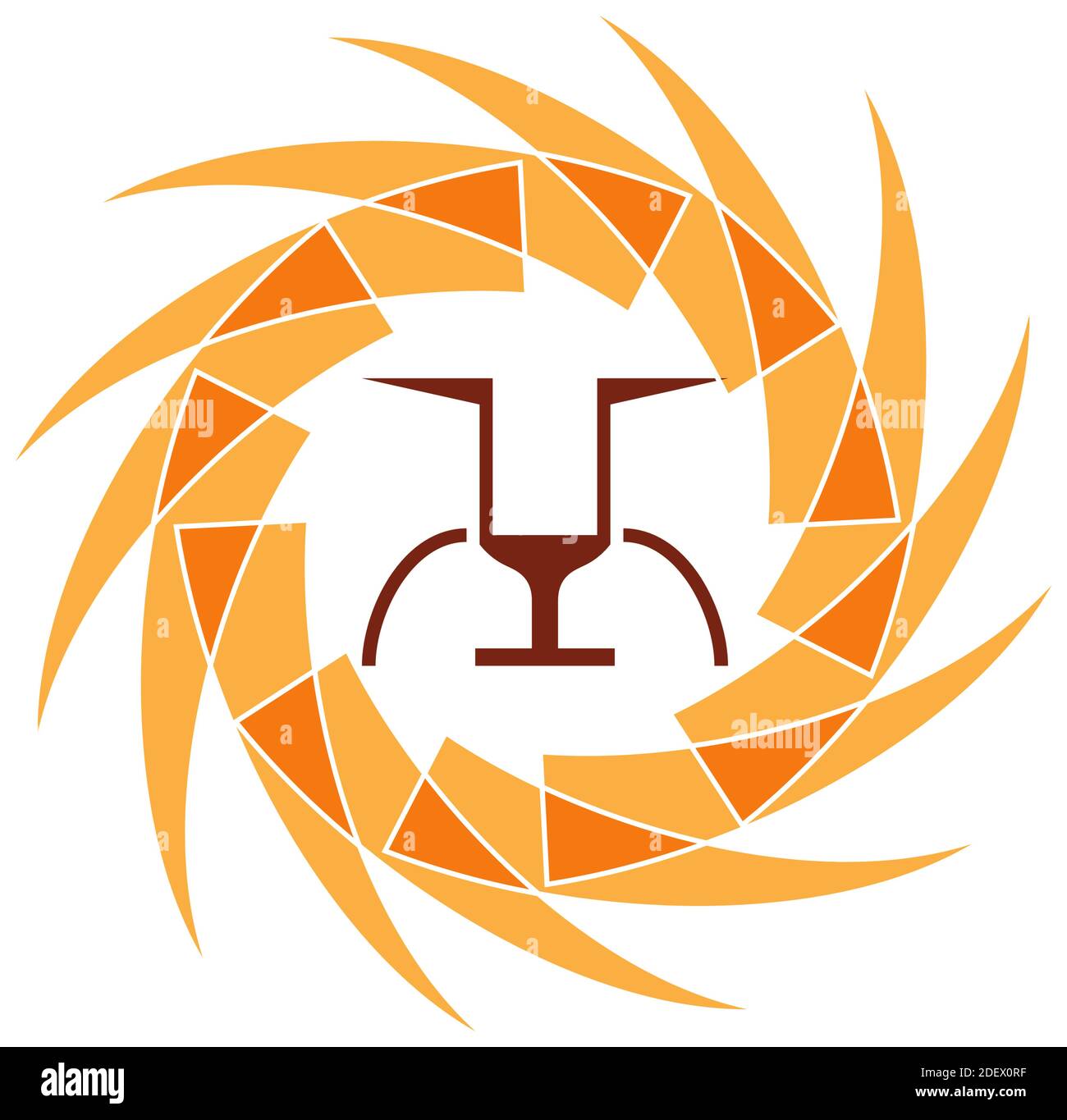 Vector abstract isolated lion, geometric shape Stock Vector Image & Art ...