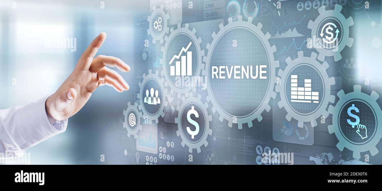 Increase revenue profit growth business development concept Stock Photo ...
