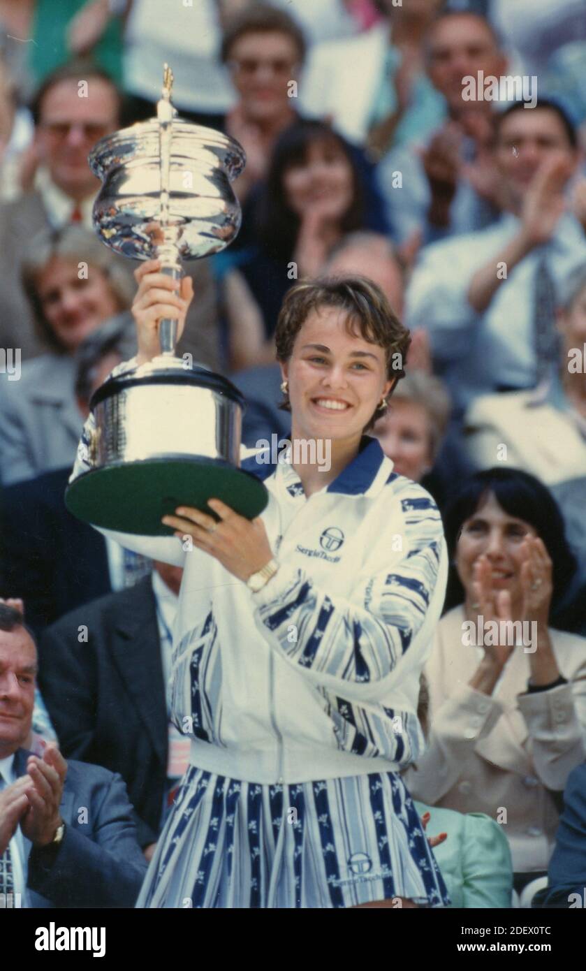 Swiss tennis player Martina Hingis, 1990s Stock Photo - Alamy