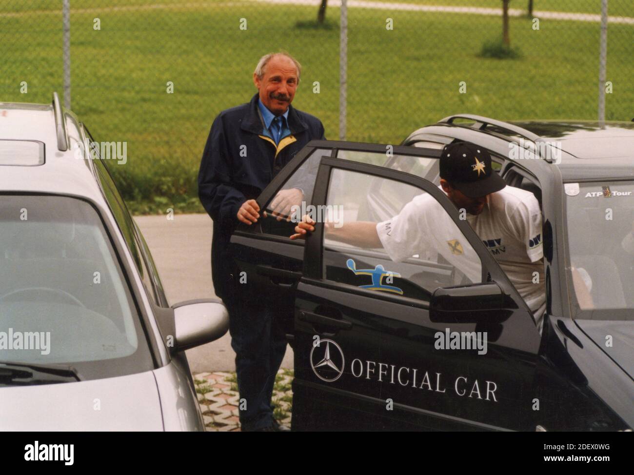 Austrian tennis player Thomas Muster and his father, 1996 Stock Photo ...