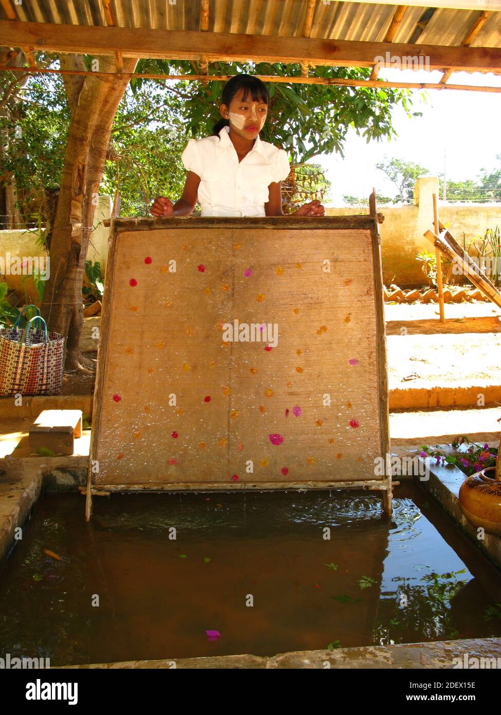 The factory produces paper, Myanmar Stock Photo - Alamy