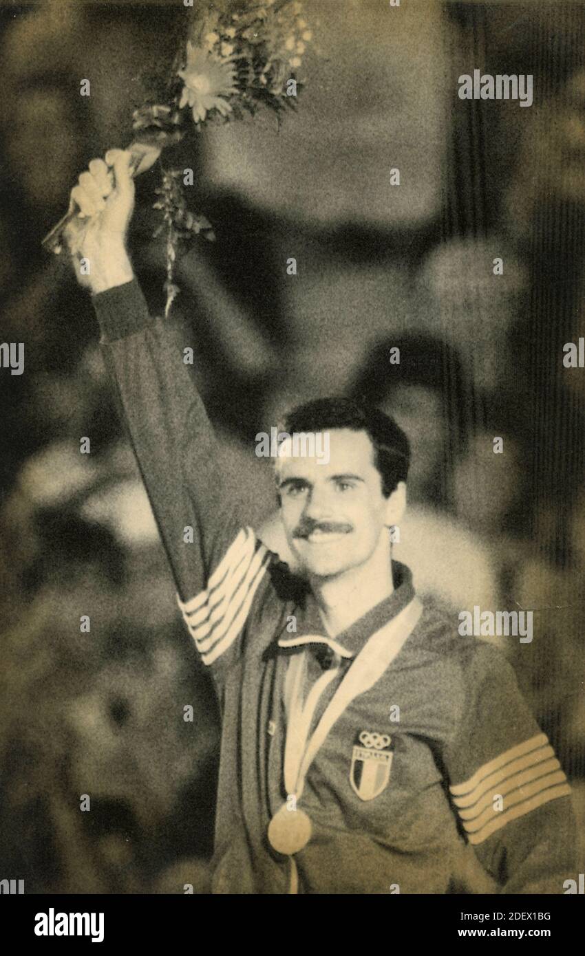 Italian long-distance track athlete Alberto Cova, 1984 Stock Photo - Alamy