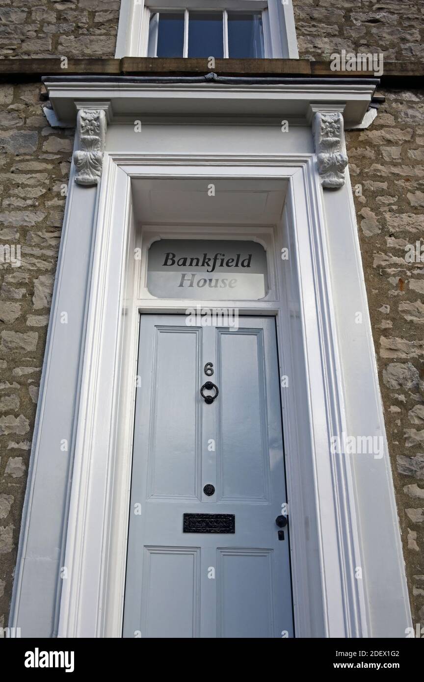 House name, "Bankfield House", Number 6, Bankfield Road, Kendal ...