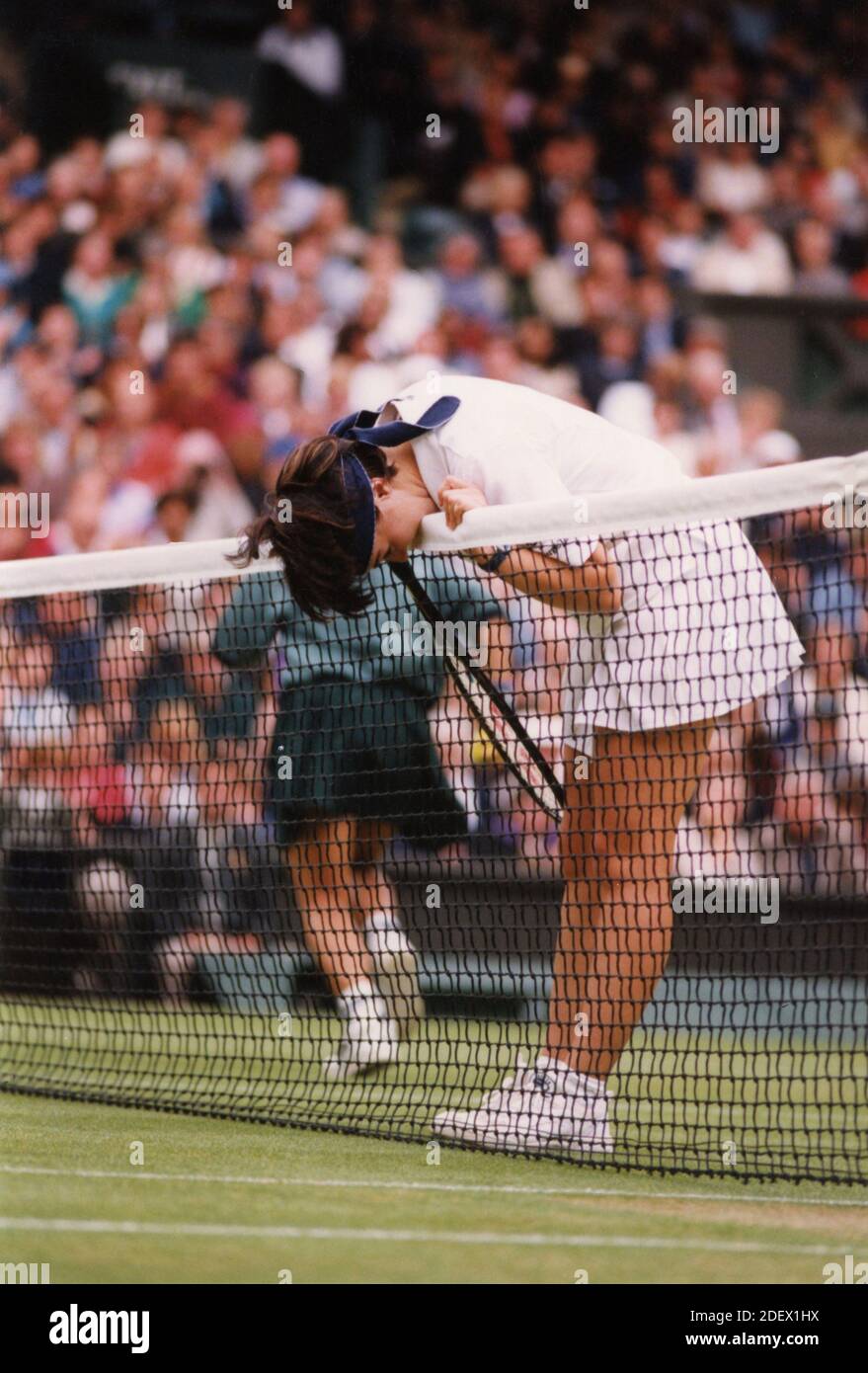 Swiss tennis player Martina Hingis, Wimbledon, UK 1998 Stock Photo - Alamy