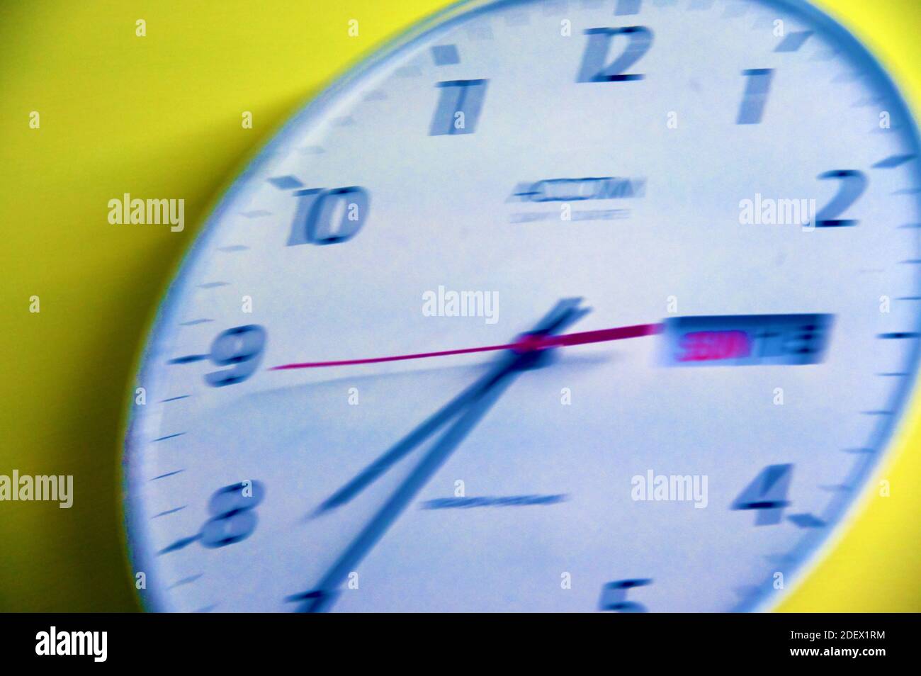 Distorted clock face Stock Photo - Alamy