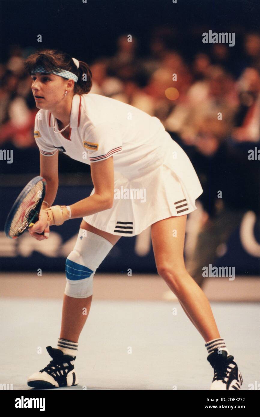 Austrian tennis player Barbara Paulus, Chase WTA, NY USA 1996 Stock ...