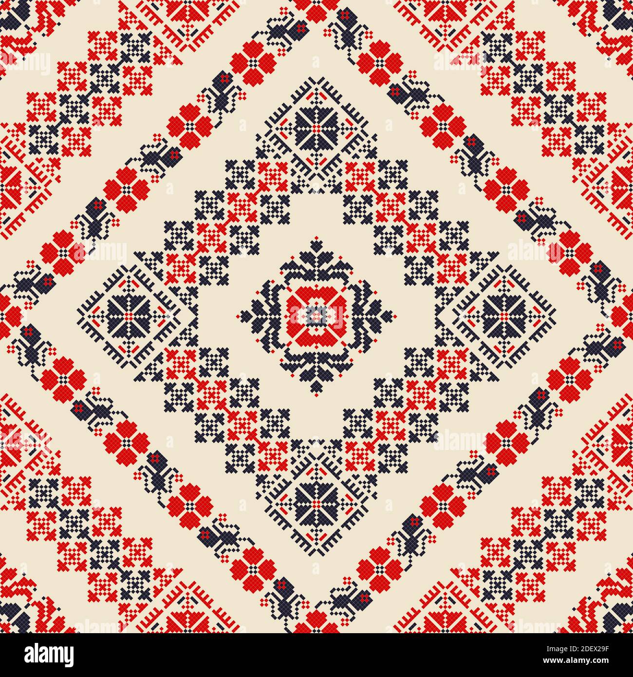 Romanian traditional pattern 118 Stock Vector Image & Art - Alamy