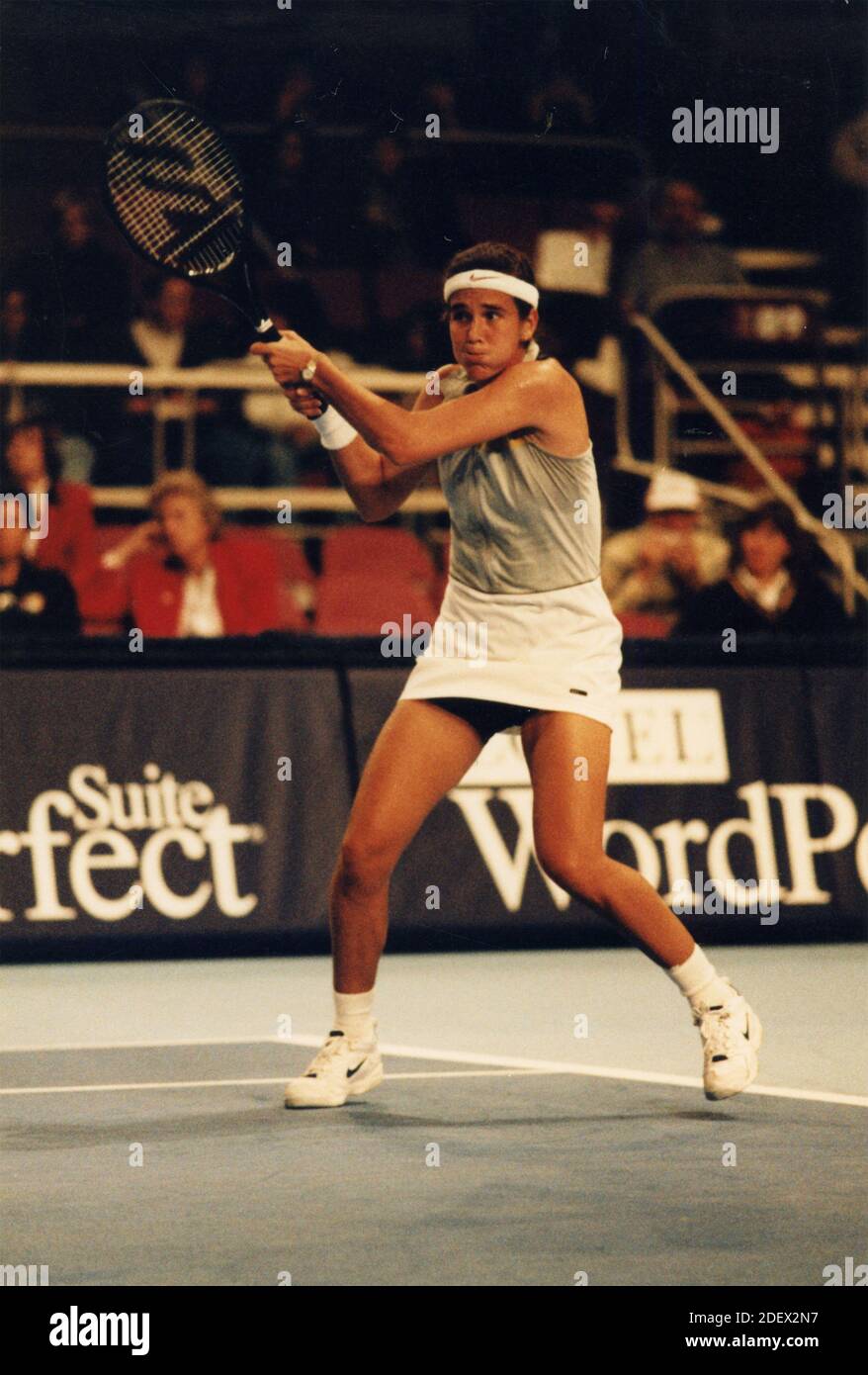 American tennis player Mary Joe Fernandez, Chase Manhattan Chaps 1997 ...