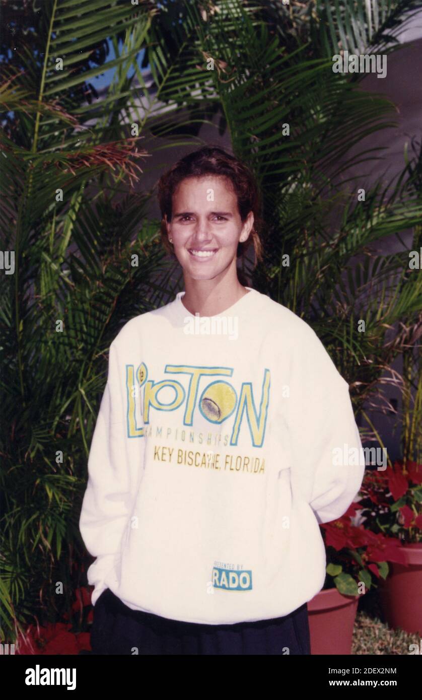 American tennis player Mary Joe Fernandez, 1995 Stock Photo - Alamy