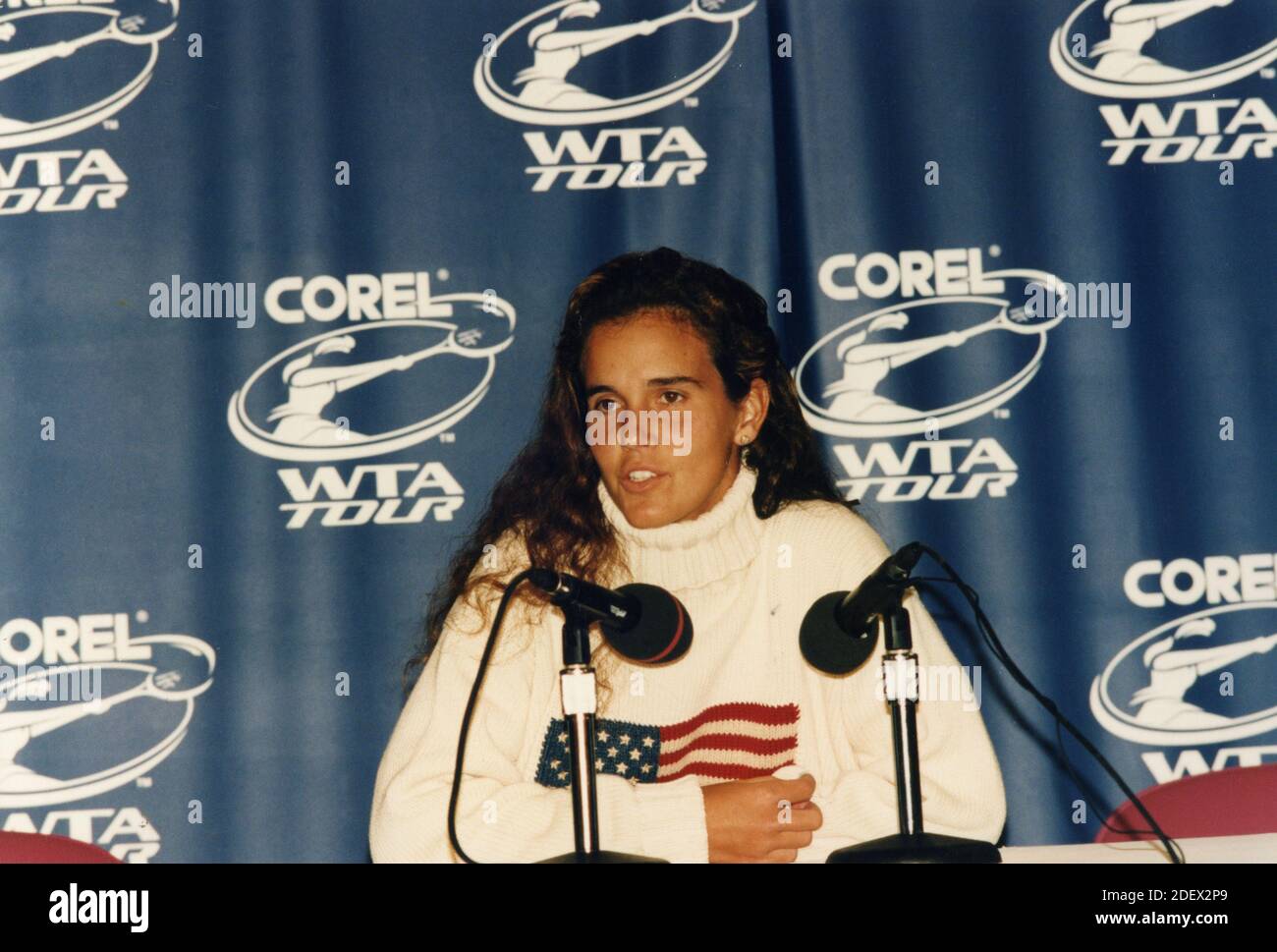 American tennis player Mary Joe Fernandez, WTA Tour Chaps 1997 Stock ...