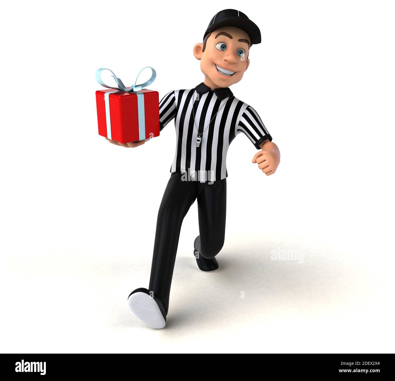 Fun 3D Illustration of an american Referee Stock Photo - Alamy