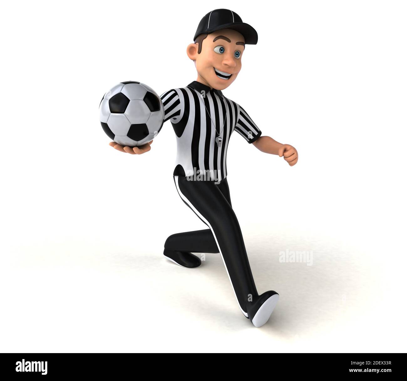 Fun 3D Illustration of an american Referee Stock Photo - Alamy