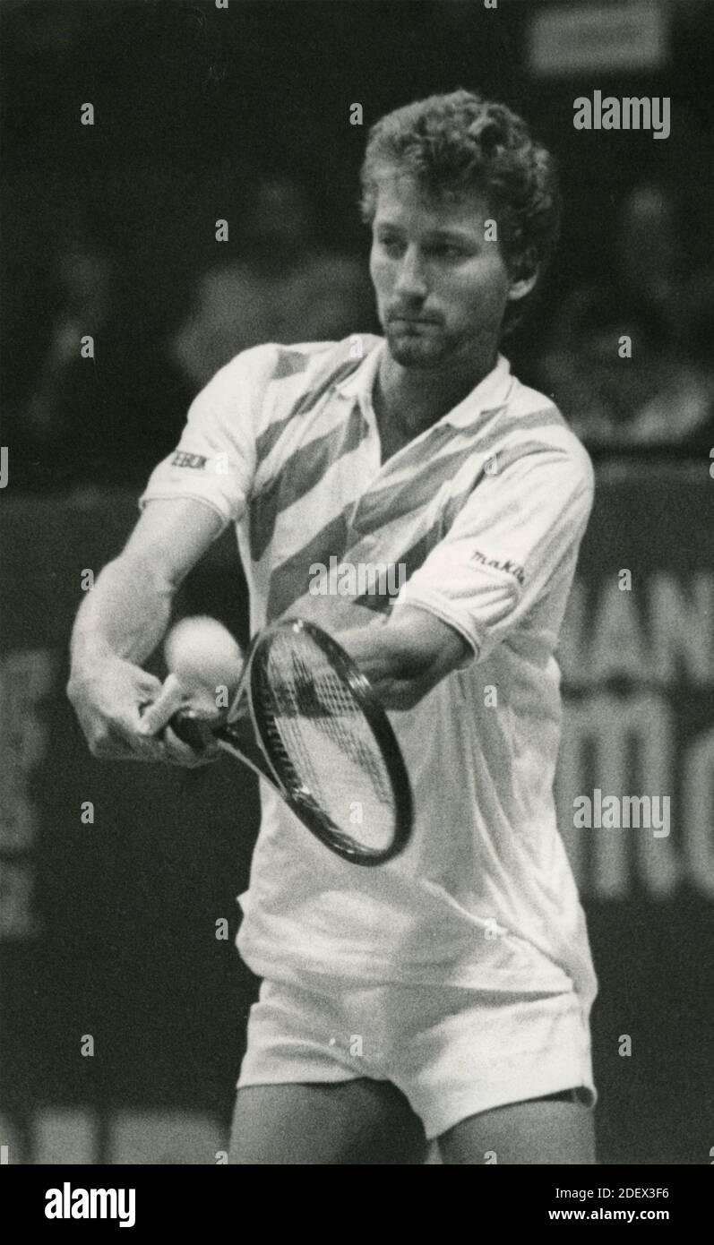 Slovak tennis player Miloslav Mecir, 1980s Stock Photo - Alamy