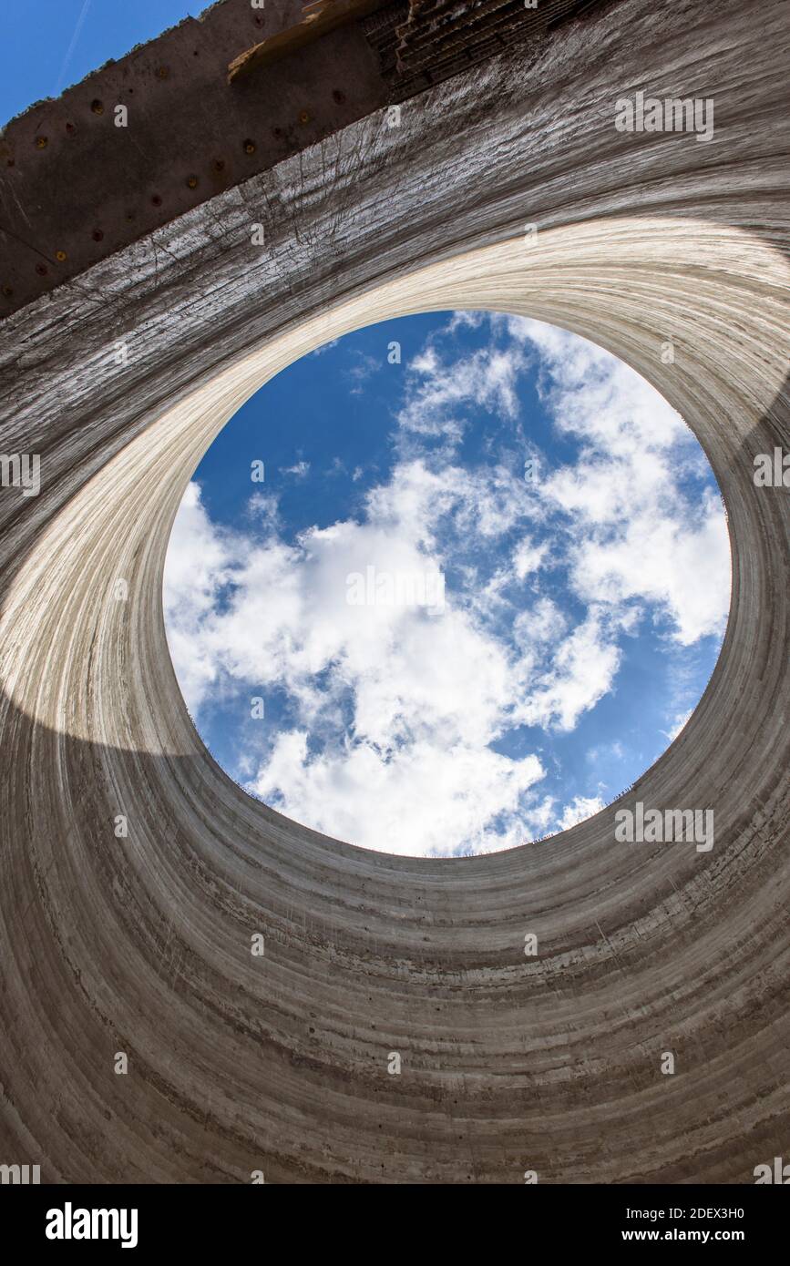 Concrete Construction Eye Concept Stock Photo - Alamy
