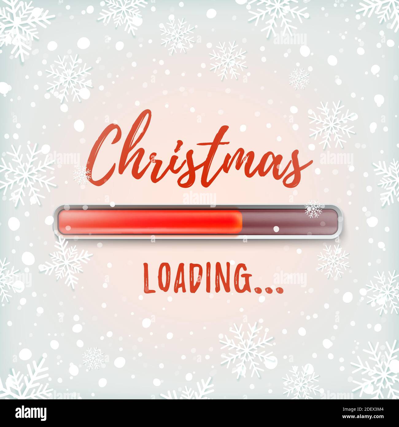 Christmas loading. Abstract red design Stock Vector Image & Art - Alamy