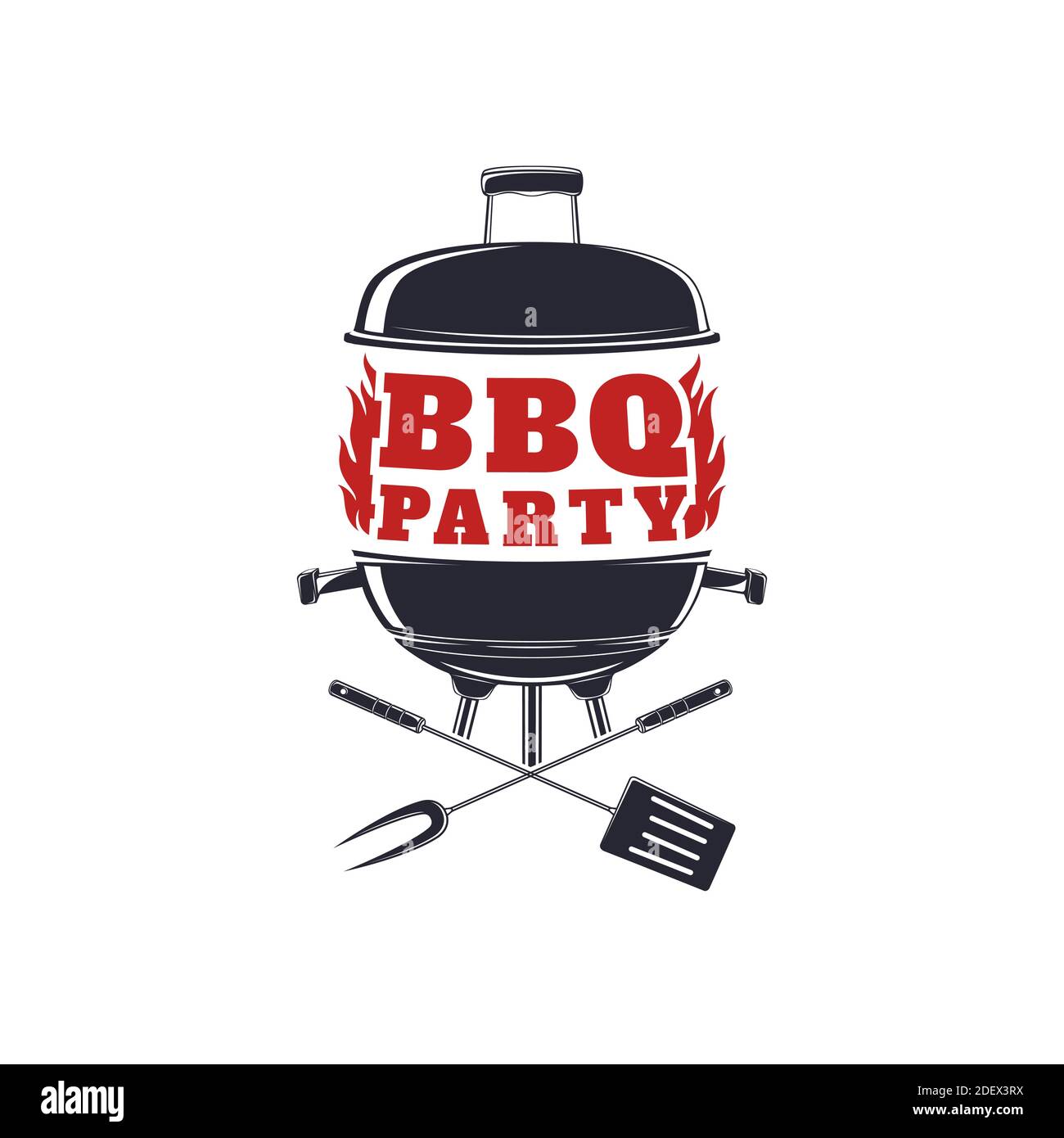 BBQ party poster, flyer or brochure template Stock Vector Image & Art ...