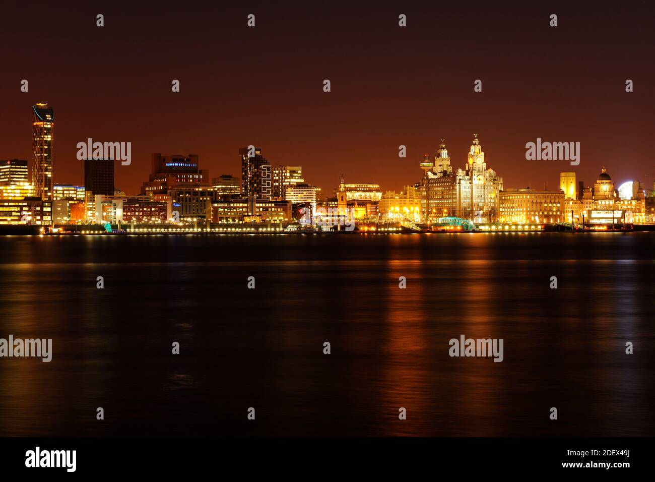 Liverpool Waterfront Day & Night Stock Photo - Alamy