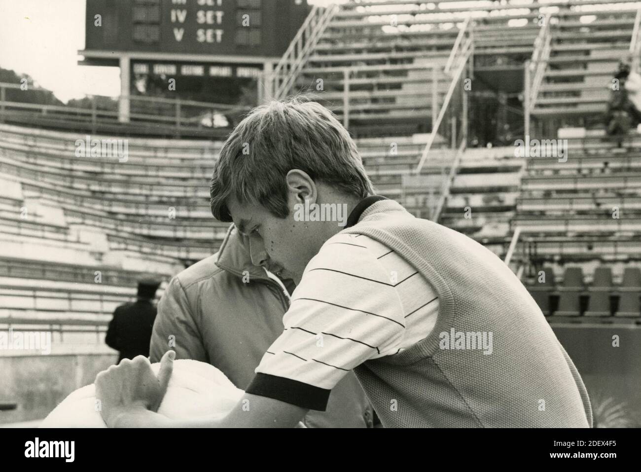 British tennis player Christopher Buster Mottram, 1970s Stock Photo - Alamy