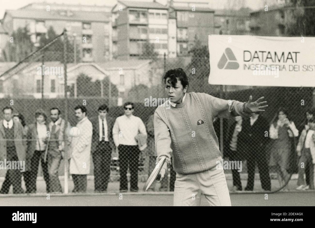 Italian tennis player Antonella Canapi, 1980s Stock Photo - Alamy