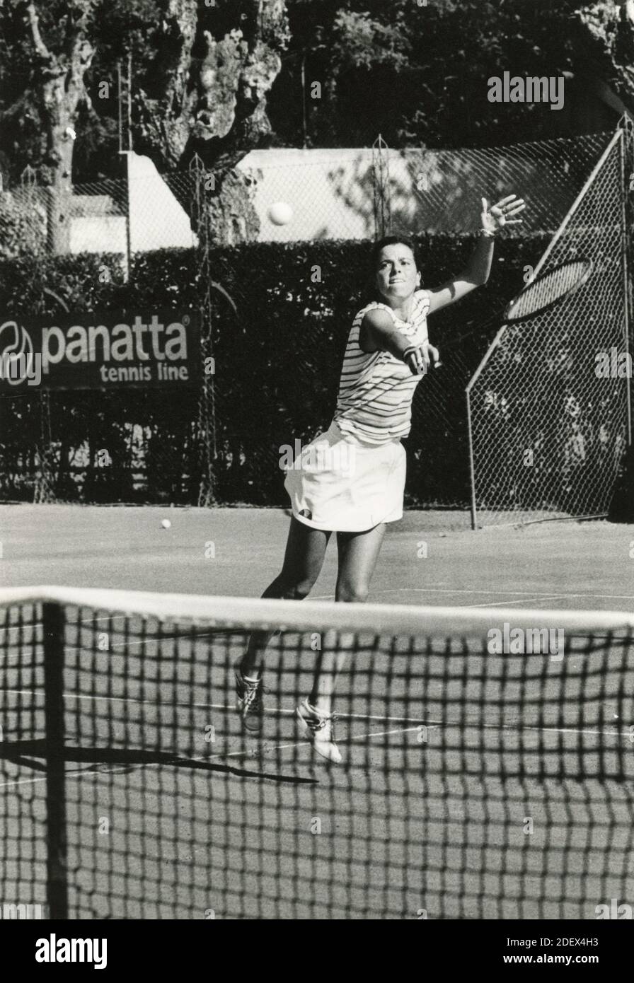 Italian tennis player Antonella Canapi, 1983 Stock Photo - Alamy