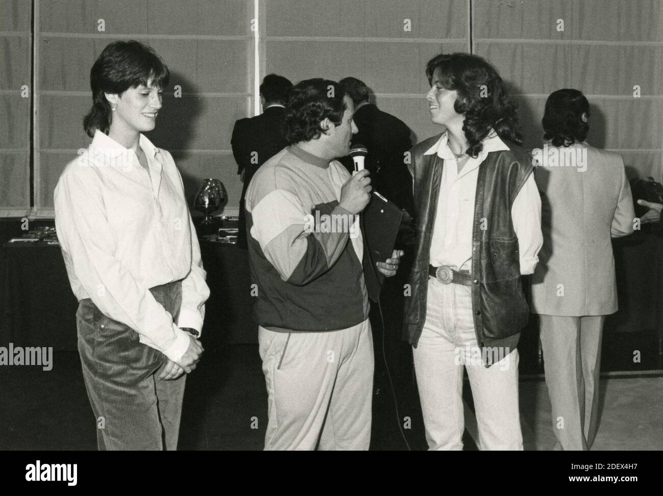 Italian tennis players Elena Falappa (left) and Antonella Canapi, 1980s ...