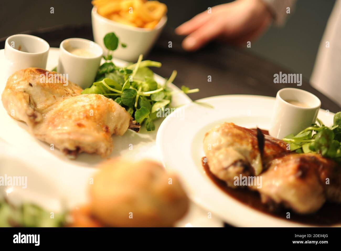 Hospitality: Catering Food & Drink Stock Photo - Alamy